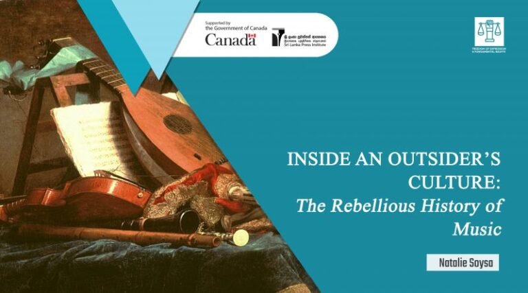 INSIDE AN OUTSIDER’S CULTURE: The Rebellious History of Music – Journo.lk